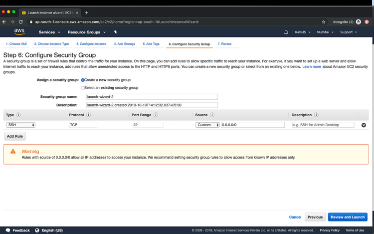 Cómo crear una instancia EC2 de Ubuntu en AWS – HowtoForge Cómo crear una instancia EC2 de Ubuntu en AWS – HowtoForge