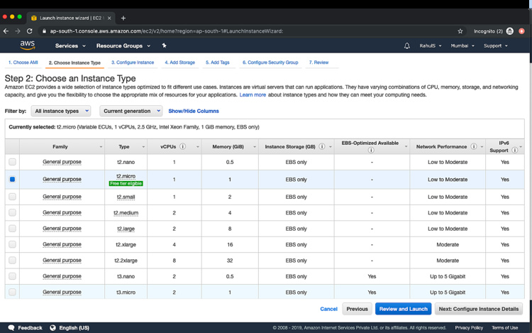 Cómo crear una instancia EC2 de Ubuntu en AWS – HowtoForge Cómo crear una instancia EC2 de Ubuntu en AWS – HowtoForge