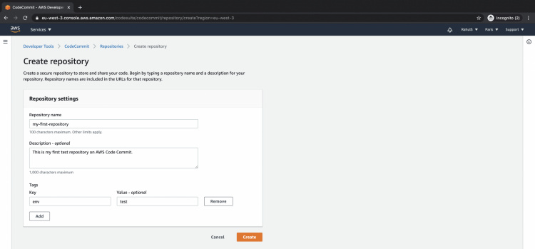 Cómo crear y utilizar un repositorio GIT de CodeCommit en AWS – HowtoForge Cómo crear y utilizar un repositorio GIT de CodeCommit en AWS – HowtoForge